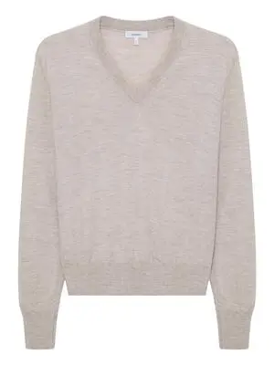 CASASOLA Cosima V-neck Sweater - Sand