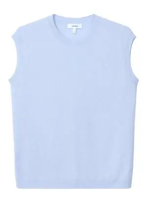 CASASOLA Milena Linen Top - Light Blue