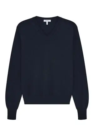 CASASOLA Tonina V-neck Sweater - Navy