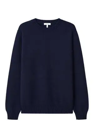 CASASOLA Pino Four-ply Crew - Navy