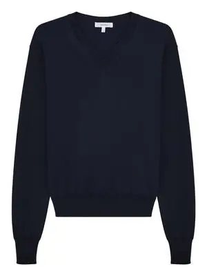 CASASOLA Giada V-neck Sweater - Navy