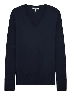 CASASOLA Celestina V-neck Sweater - Navy