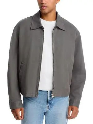 FRAME Canvas Zip Trucker Jacket - Modern Grey
