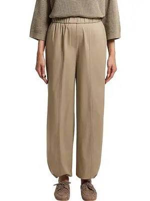 Peserico Pull On Elasticized Hem Pants - Olive Leaf