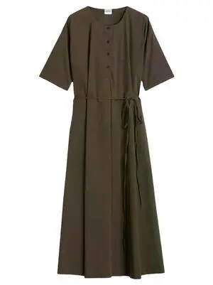 Aspesi Tie-waist Midi Dress - Green