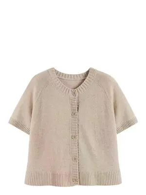 Chinti & Parker Button-up Ribbed Cardigan - Neutrals