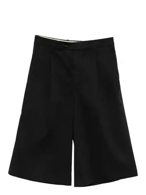BERWICH Belted Button Shorts - Black