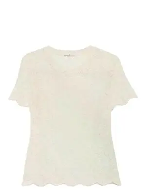 Ermanno Scervino Lace T-shirt - Neutrals