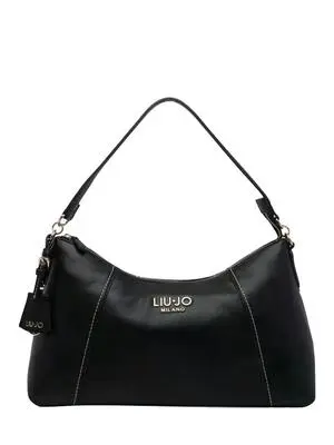 Liu Jo Logo Plaque Shoulder Bag - Black