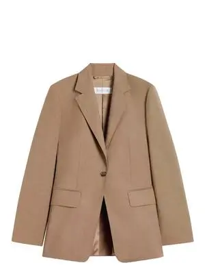 Max Mara Notch-lapel Single-breasted Blazer - Brown