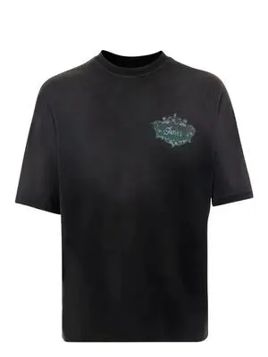 Amiri Logo-print Short-sleeve T-shirt - Black