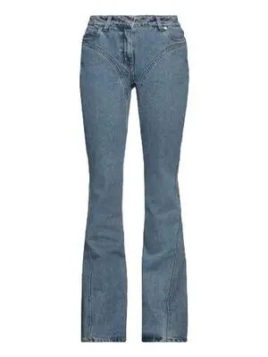 MUGLER Faded Flared Jeans - Blue