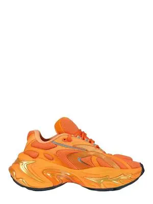 VARIOUS Cutout Lace-up Sneakers - Orange