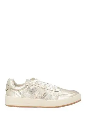 Philippe Model Leather Low-Top Sneakers Platinum
