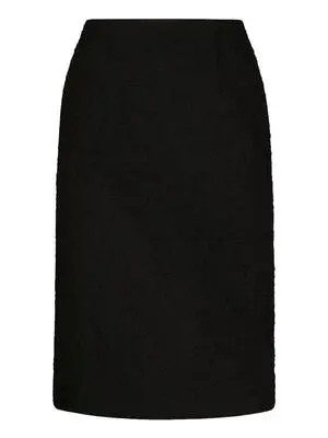 Oscar De La Renta Tweed Mini Skirt - Black