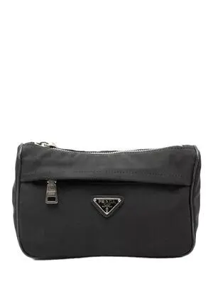 Prada 2000-2013 Tessuto Zip Pouch - Black