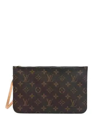 LOUIS VUITTON 2019 Monogram Neverfull Pouch - Brown