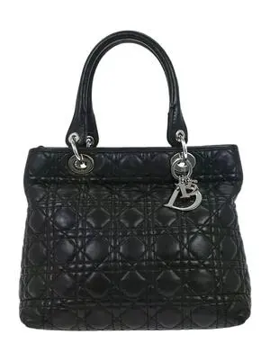 Dior 2010 Cannage Lady Tote Bag - Black
