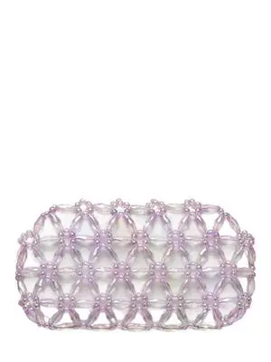 0711 TBILISI Tebea Beaded Clutch - Purple