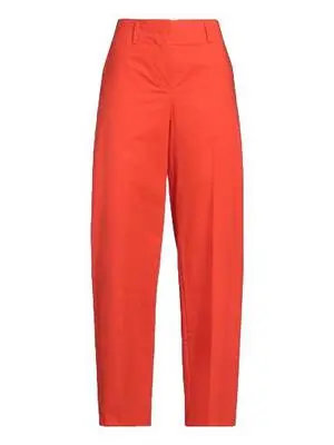 Erika Cavallini High-waisted Straight Leg Chinos - Tomato Red