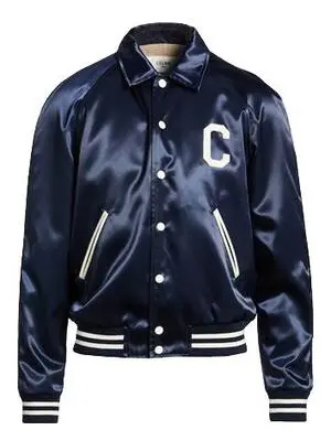 Celine Varsity Jacket With Appliqués - Navy