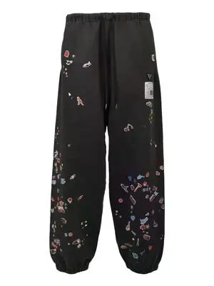 Mihara Yasuhiro Stickers Track Pants - Black