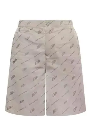 Off-White Logo-print Shorts - Neutrals