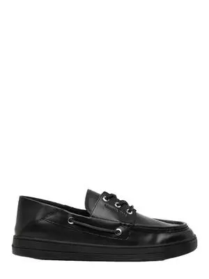 Michael Kors Aiden Boat Shoes - Black