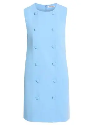 Veronica Beard Alayah Crepe Mini Dress - Light Blue