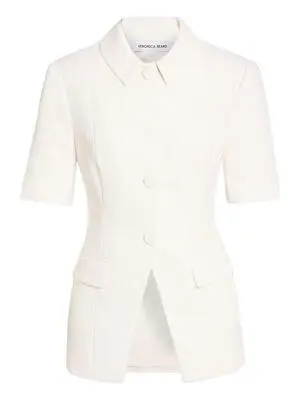 Veronica Beard Bodie Cloqué Jacket - Ivory