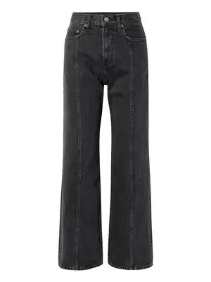 B Sides Quinn Mid-rise Straight-leg Jeans - Charcoal