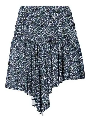 MARANT ETOILE Juliany Printed Mini Skirt - Blue