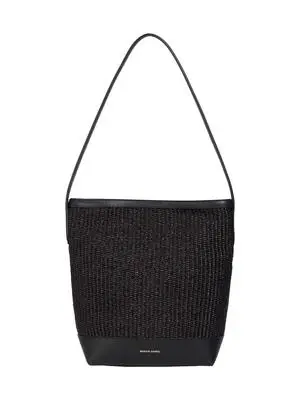 MANSUR GAVRIEL Everyday Cabas Raffia Tote - Black