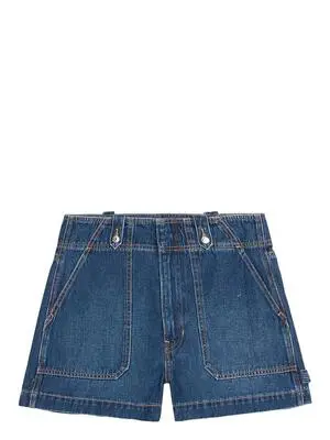 Veronica Beard Graham Denim Shorts - Dark Denim