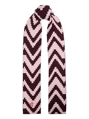 PERFECT MOMENT Jacquard-Knit Merino Wool Scarf