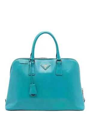 Prada Large Saffiano Lux Promenade Satchel 2010-2025 - Blue