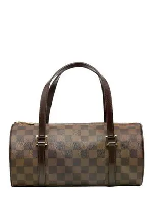 LOUIS VUITTON 2005 Damier Ebene Papillon 26 Handbag - Brown