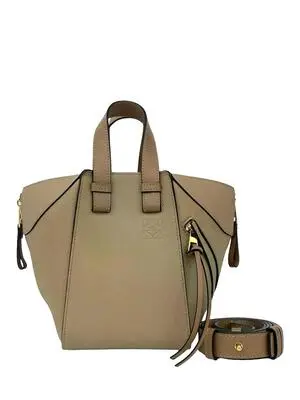 Loewe Small Leather Hammock Satchel - Brown