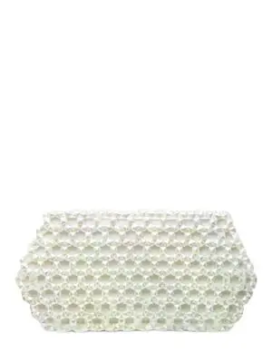 0711 TBILISI Lizzie Beaded Clutch - Neutrals