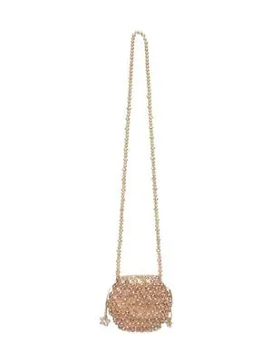 0711 TBILISI Thea Beaded Cross Body Bag - Neutrals