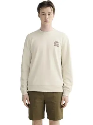 Everlane X Parks Project French Terry Crew Neck Sweater - Natural/brown