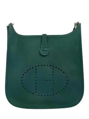 Hermès 2013 29 Pm Evelyne Cutout Leather Shoulder Bag - Green