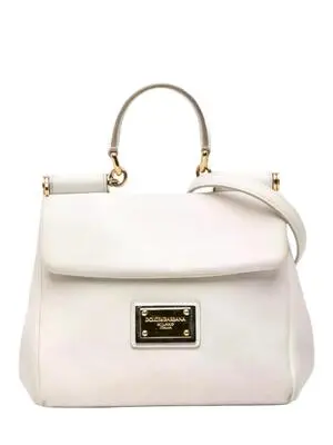 Dolce & Gabbana 2000-2025 Small Sicily Satchel - White