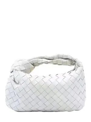 Bottega Veneta Mini Nappa Intrecciato Jodie Hobo Bag - White