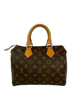 LOUIS VUITTON 1995 Monogram Speedy 25 Boston Bag - Brown