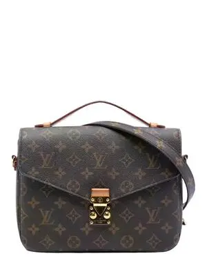 LOUIS VUITTON 2000-2025 Monogram Pochette Metis Satchel - Brown