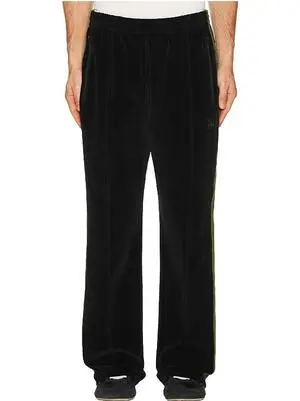 Needles Bootcut Track Pant Cpe Velour In - Black