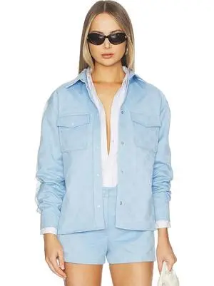 Casablanca Monogram Oversized Shirt - Baby Blue