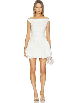 Simkhai Salina Cotton Bubble Mini Dress - White