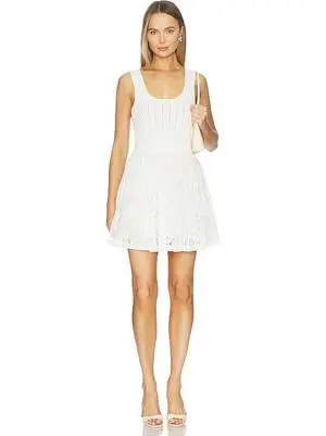 Simkhai Ellis Knit Lace Mini Dress - Ivory